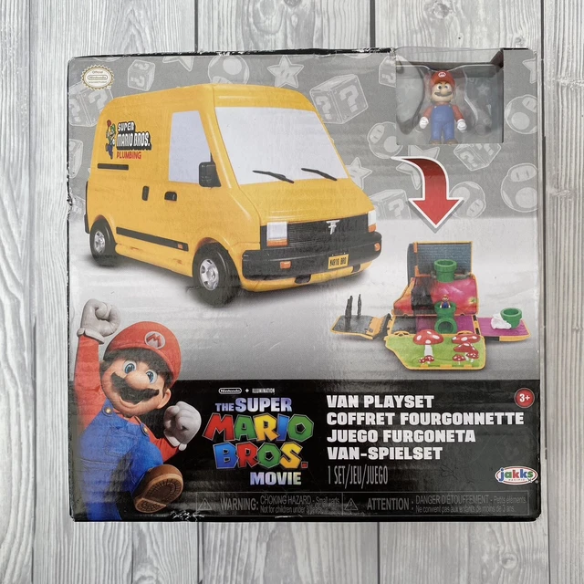 NINTENDO OFFICIAL THE Super Mario Bros Movie Mini Van Basic Playset £20 ...