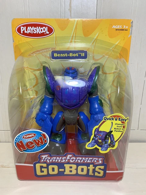 TRANSFORMERS GO-BOTS BEAST-BOT Ii Playskool Panther 6" Toy Action ...
