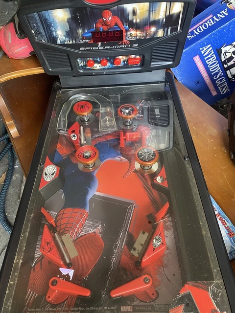 MARVEL SPIDER-MAN TABLE-TOP Pinball Machine (as is - not tested ) £28. ...