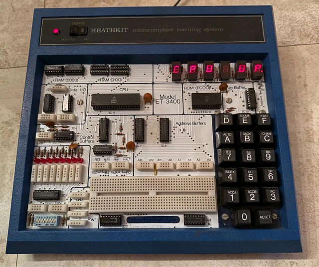 HEATHKIT ET 3400 Microcomputer Learning System Microprocessor Trainer ...