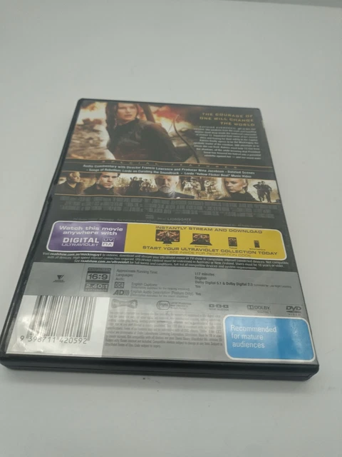 THE HUNGER GAMES-MOCKINGJAY - Part 2 (DVD, 2015) Region 4 Good ...
