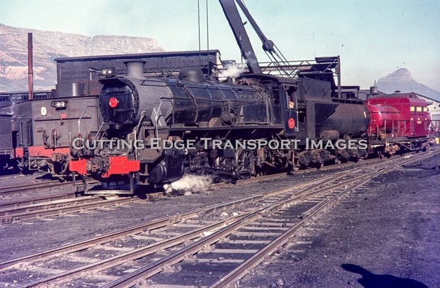 ORIGINAL RAILWAY SLIDE: South African Steam Loco 1970s 44/499/5 £3.99 ...