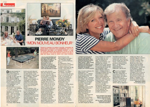 COUPURE DE PRESSE Clipping 1990 Pierre Mondy (2 pages) EUR 5,00 ...