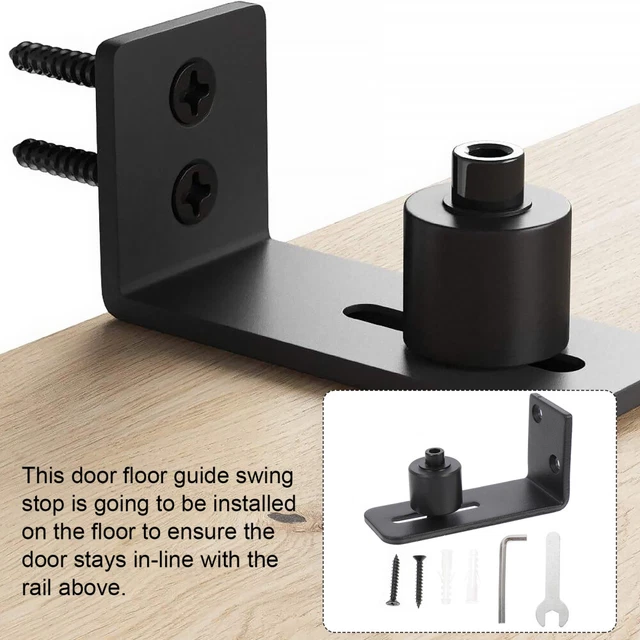 BARN DOOR BOTTOM Roller Guide Sliding Gate Hardware Ground Limiter £12. ...