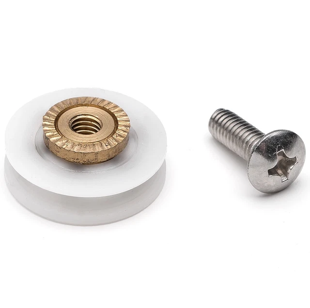 PACK OF 1 x Shower Door Roller/Runner/Spare/Guide Grooved Wheel 19mm ...