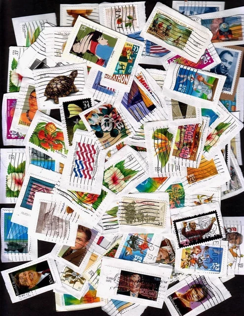 COLLECTION OF 100 Commemorative stamps from USA on Paper History ...