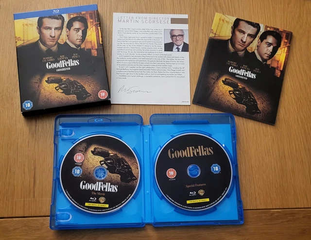 GOODFELLAS 2 DISC BLU RAY FULL HD REMASTERED 4K SCAN BOOKLET (25th ...