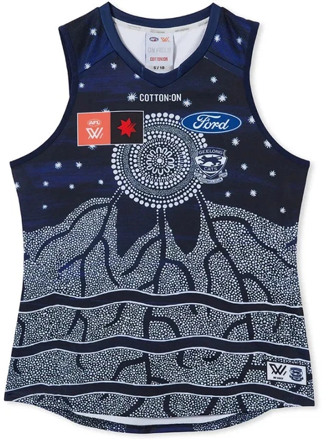 GEELONG CATS AFLW Indigenous Guernsey Adult $21.99 - PicClick AU