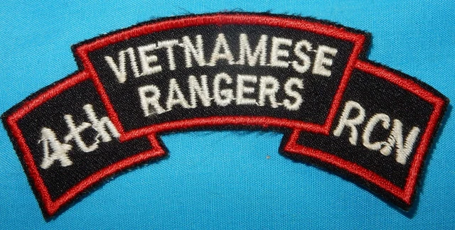 USA VIETNAM ARVN RANGER SCROLL 4th REGIONAL COMMAND PATCH MILITARY ...
