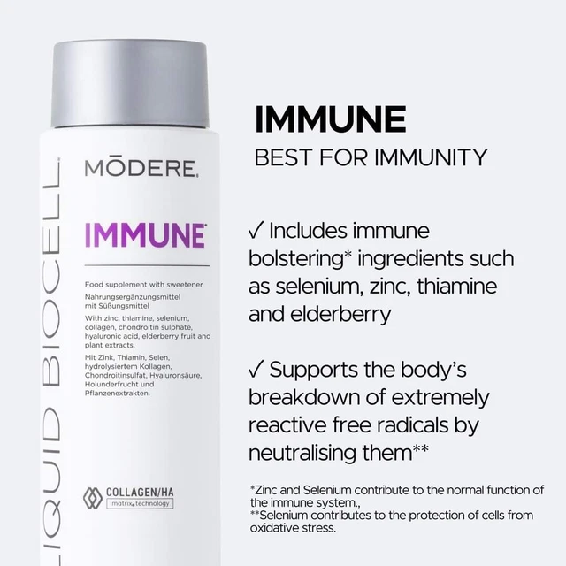 GENUINE MODERE BIOCELL Liquid IMMUNE Collagen RRP £75.26 £55.00 ...