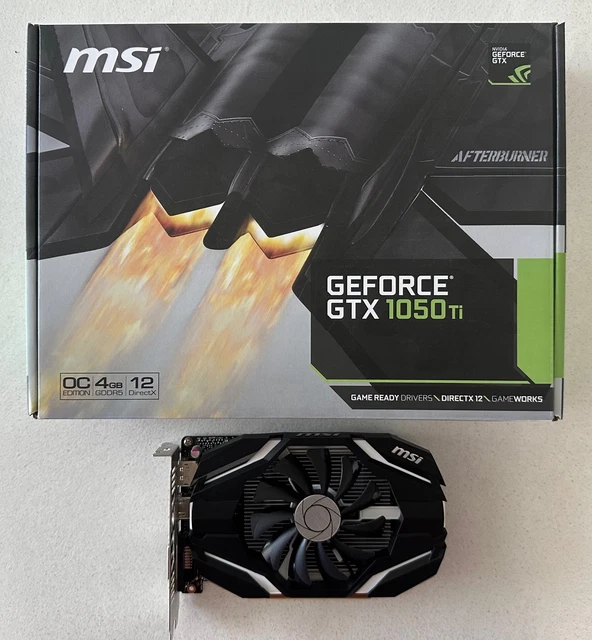 NVIDIA MSI GEFORCE GTX 1050 Ti 4GB GDDR5 Grafikkarte EUR 57,00 ...