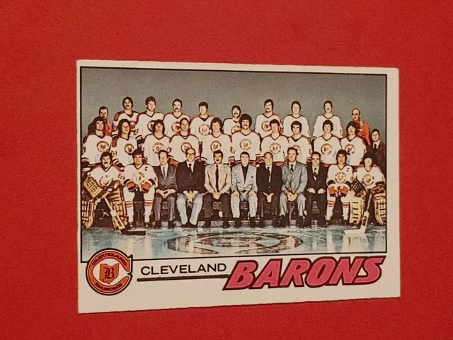 1977-78 O-PEE-CHEE HOCKEY Team Checklist #75 Cleveland Barons LNH EUR 6 ...