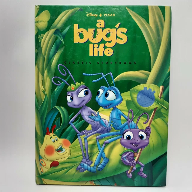 WALT DISNEY PIXAR A BUGS LIFE Storybook Hard Book Mouse Works Princess ...