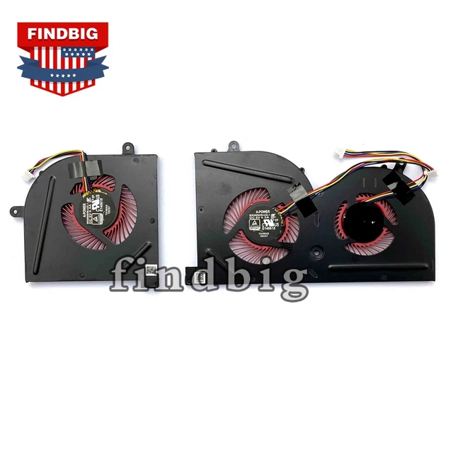 NEW CPU GPU Cooling Fan for MSI GS63 GS63VR GS73 GS73VR WA63 BS5005HS ...