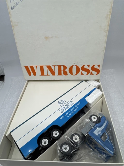 VINTAGE WINROSS LANCASTER GENERAL Hospital Pennsylvania Tractor Trailer ...