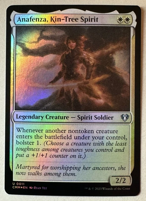 ANAFENZA, KIN-TREE SPIRIT Foil Commander Masters 0011 MTG comme neuf ...