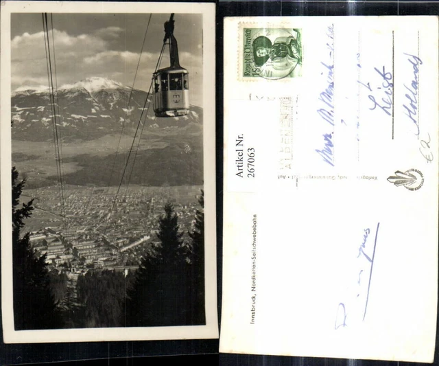 267063,BERGBAHN SEILBAHN INNSBRUCK Nordketten Seilschwebebahn EUR 2,00 - PicClick IT