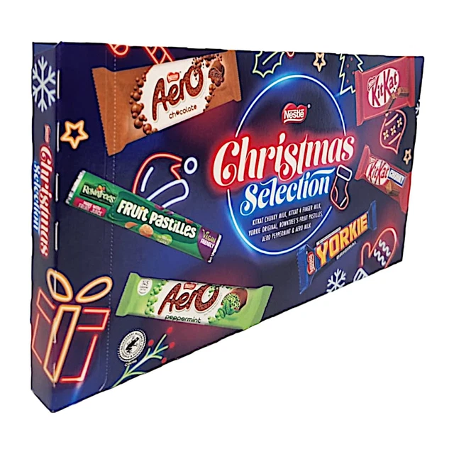 NESTLÉ CHRISTMAS CHOCOLATE Selection Box 223.5g Assorted Festive Treats ...