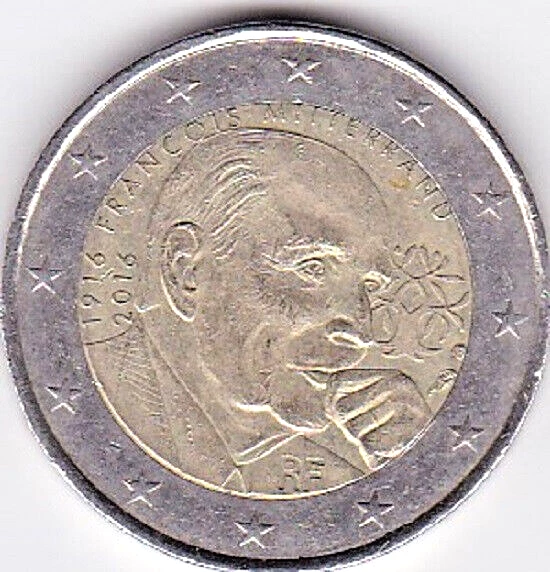 2 EUROS COMMEMO FRANCE 2016 - FRANCOIS MITTERAND - Type A - EUR 2,90 ...