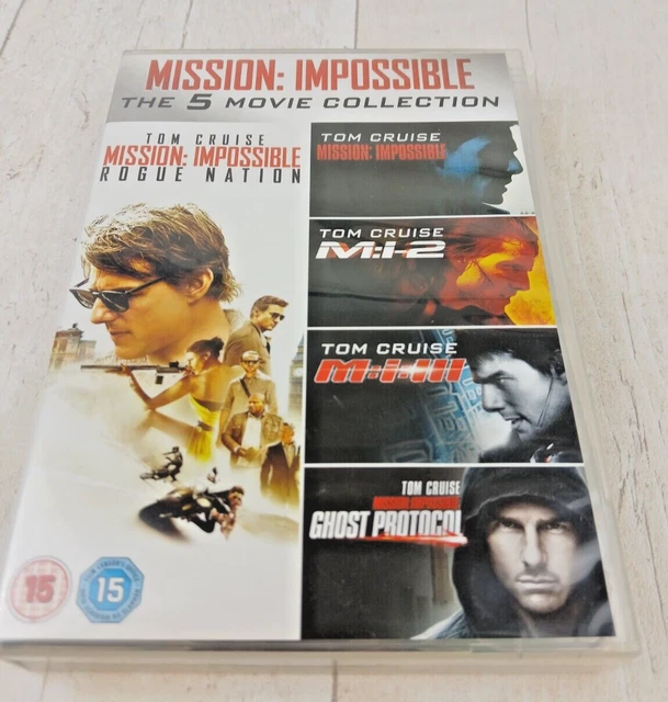 MISSION: IMPOSSIBLE 5 Movie Collection DVD Boxset Tom Cruise Region 2 £ ...