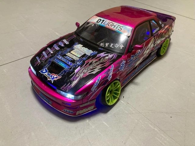 ADDICTION S-13 SILVIA D-MAX with custom LED RC radio-controlled body ...