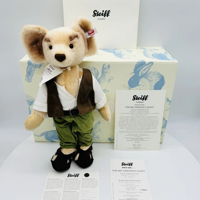 STEIFF ROALD DAHL 690013 Teddybär The Big Friendly Giant 38 cm Mohair ...