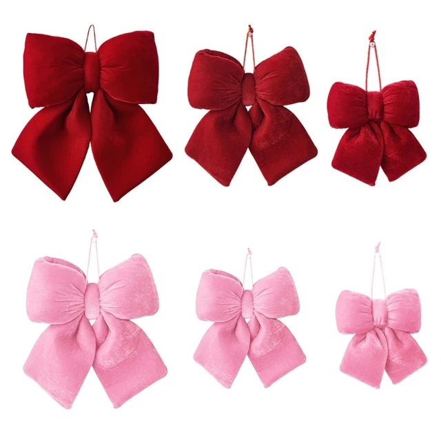 COLORFUL VELVETS FESTIVES Bows Decorative Accent Suitable for Indoor ...
