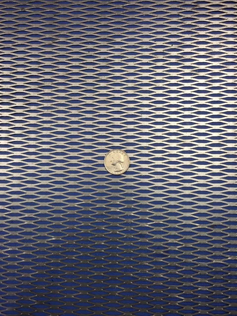 EXPANDED METAL SHEET Diamond Pattern .035" x 12" x 12" - 1/4"-#20 ...