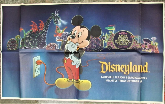 VTG DISNEYLAND FAREWELL to Main Street Electrical Parade Advertising ...