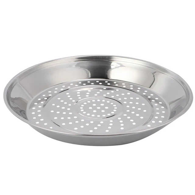 FOOD STEAMER FOR Cooking Circle Plate Steaming Stainless Insert Wok ...