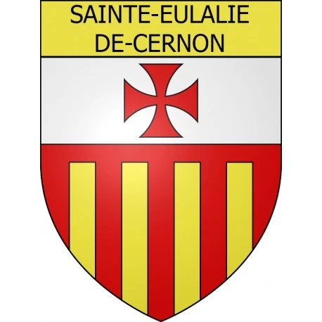 SAINTE-EULALIE-DE-CERNON 12 VILLE Stickers blason autocollant adhésif Taille:12 EUR 3,99 ...