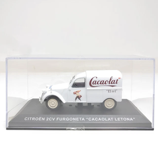 MODÈLE VAN PUBLICITÉ Echelle 1/43 Citroen 2CV Van Cacaolat Letton EUR ...