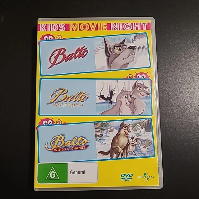 BALTO / BALTO Wolf Quest / Balto Wings of Change (DVD, 3-Disc Set ...