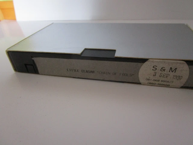 LITTLE CAESAR CHAIN Of Fools VHS Promo Video Tape Records Unplayed 1990 ...