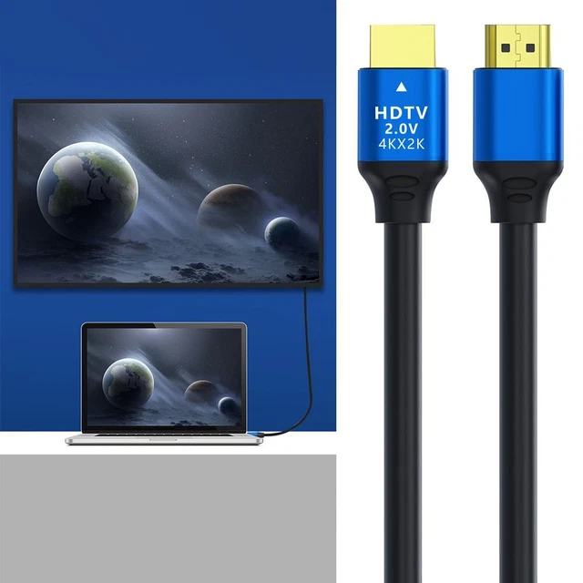 PROJECTOR MONITOR 4K@60HZ HD 2.0 Cable Audio Video Cord HDMI Cable For ...