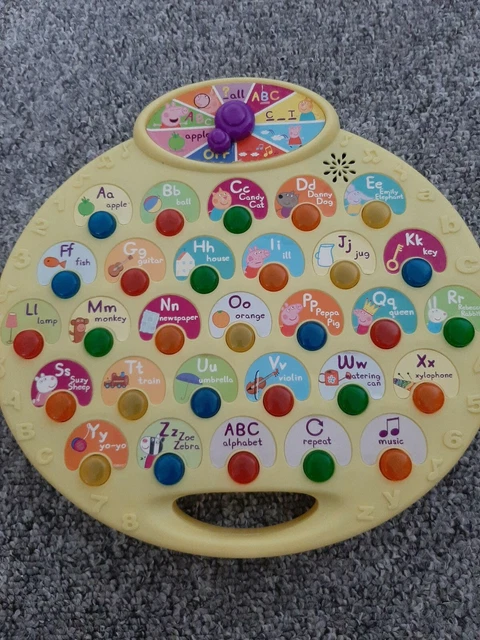 PEPPA PIG FUN Phonics ABC Spelling Letter Electronic Game Pad Alphabet ...