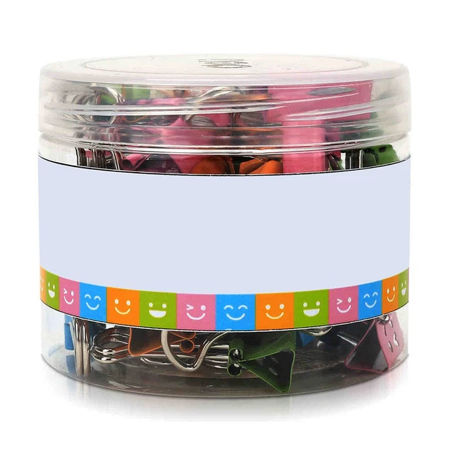 40 PCS MINI Clamps Binder Clips Assorted Office Supplies Color Paper ...