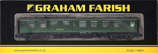 GRAHAM FARISH 374-108 Mk1 RMB Mini Buffet Car Coach S1849 in BR (S ...