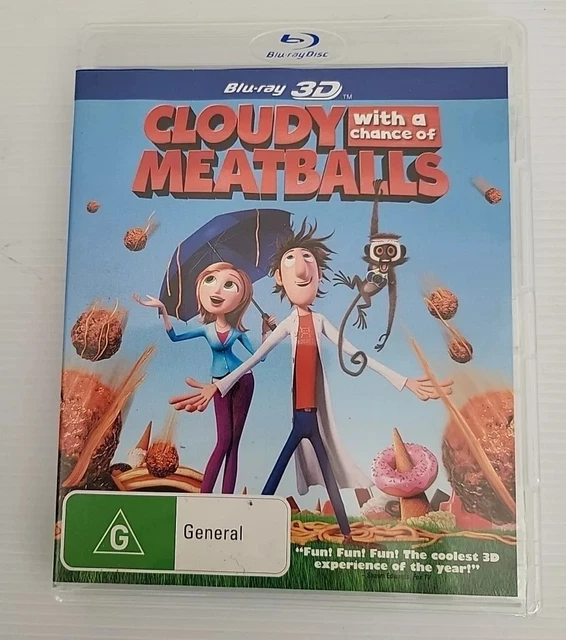 CLOUDY WITH A Chance of Meatballs (2009) | Region B BluRay 3D $15.00 - PicClick AU