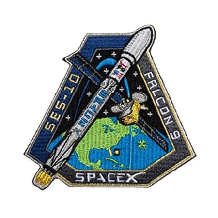 TOPPA RICAMATA TERMOADESIVA Patch SPACEX SES-10 MISSION PATCH EUR 10,90 - PicClick FR