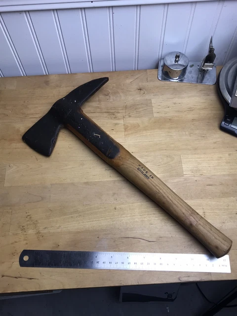 ANTIQUE FIREFIGHTING FIREMAN Pompier Ladder Axe Hatchet Personal Gear ...