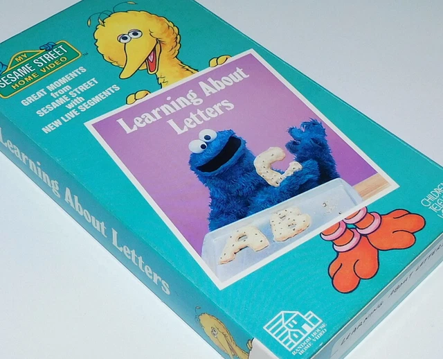 SESAME STREET LEARNING About Letters, VHS tape, 1986 Random House kids ...