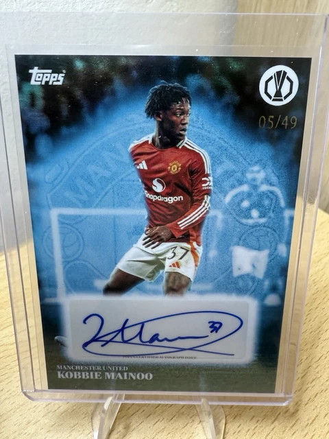 2024 25 TOPPS Simplicidad Kobbie Mainoo Auto /49 Blue Autograph Man ...