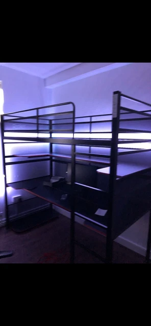 X-ROCKER FORTRESS HIGH Sleeper Bunk Bed Gaming Bed £150.00 - PicClick UK