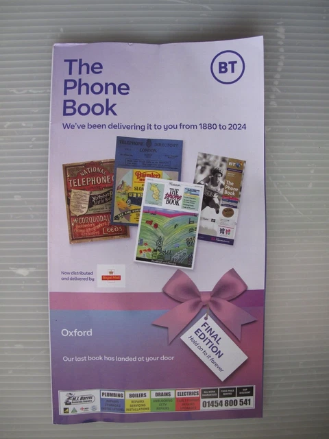BT THE PHONE Book 320 - Oxford 2024 - Trade and Residential £26.68 ...