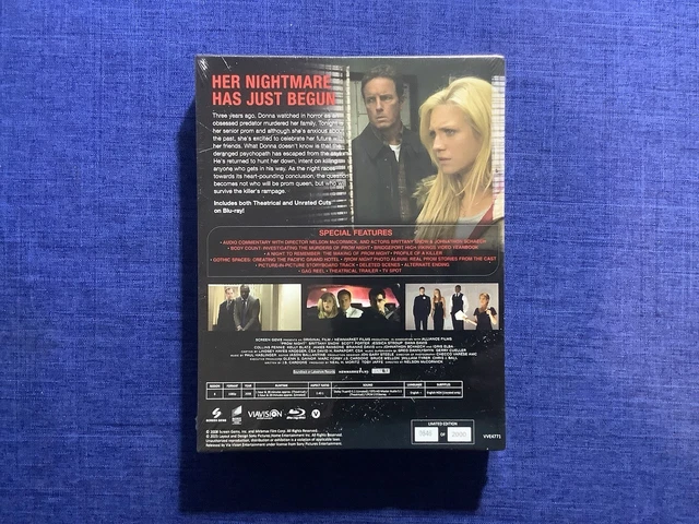 PROM NIGHT - Ltd Ed Lenticular Hardcover 846/2000 + Art Cards Blu-Ray ...