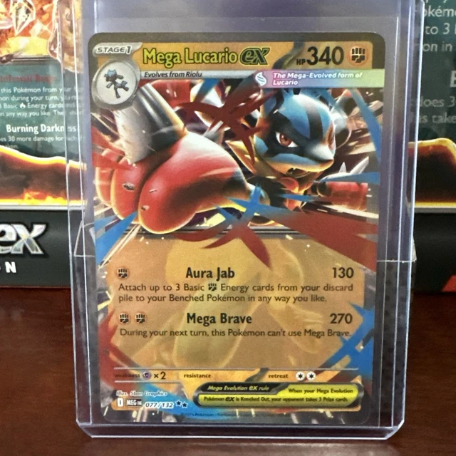 POKÉMON TCG MEGA Lucario EX #77/132 Mega Evolutions NM/M £4.11 - PicClick UK