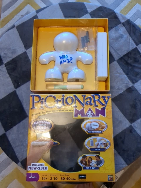 PICTIONARY MAN ELECTRONIC Drawing Game 2010 Mattel Complete Very Good ...