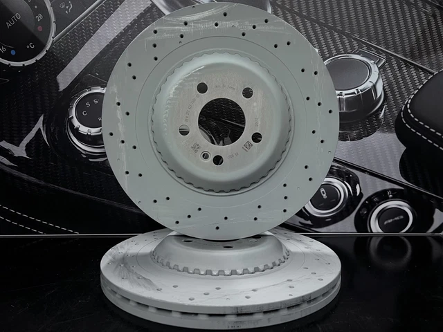 GENUINE MERCEDES-BENZ W222 S500 560 600 REAR Brake Disc x2 A2224231500 ...
