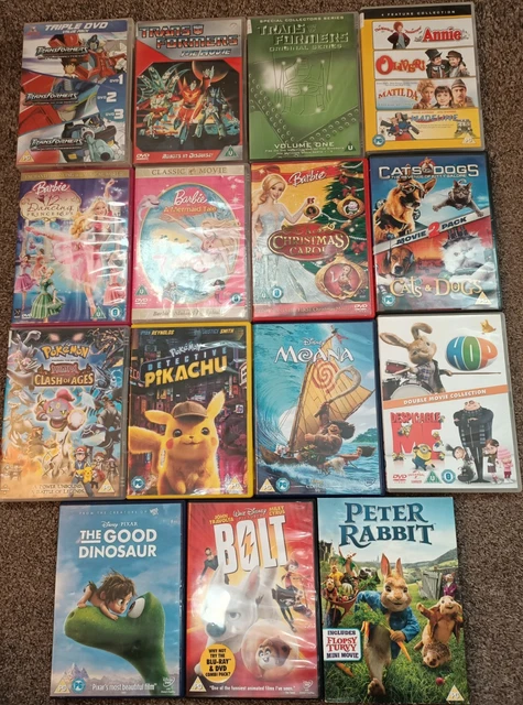 DVD BUNDLE FAMILY/KIDS/ANIMATION Films x 22 Pokémon, Transformers ...